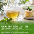 ginger tea with natural stevia sweetness
