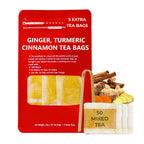 Ginger turmeric cinnamon herbal tea bags