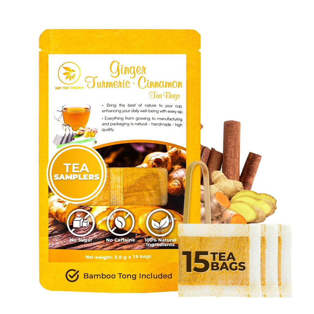 Ginger turmeric cinnamon tea bags