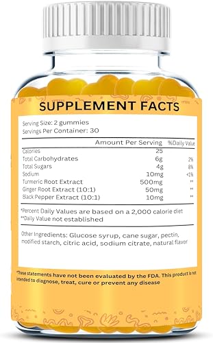 ginger turmeric gummies for health