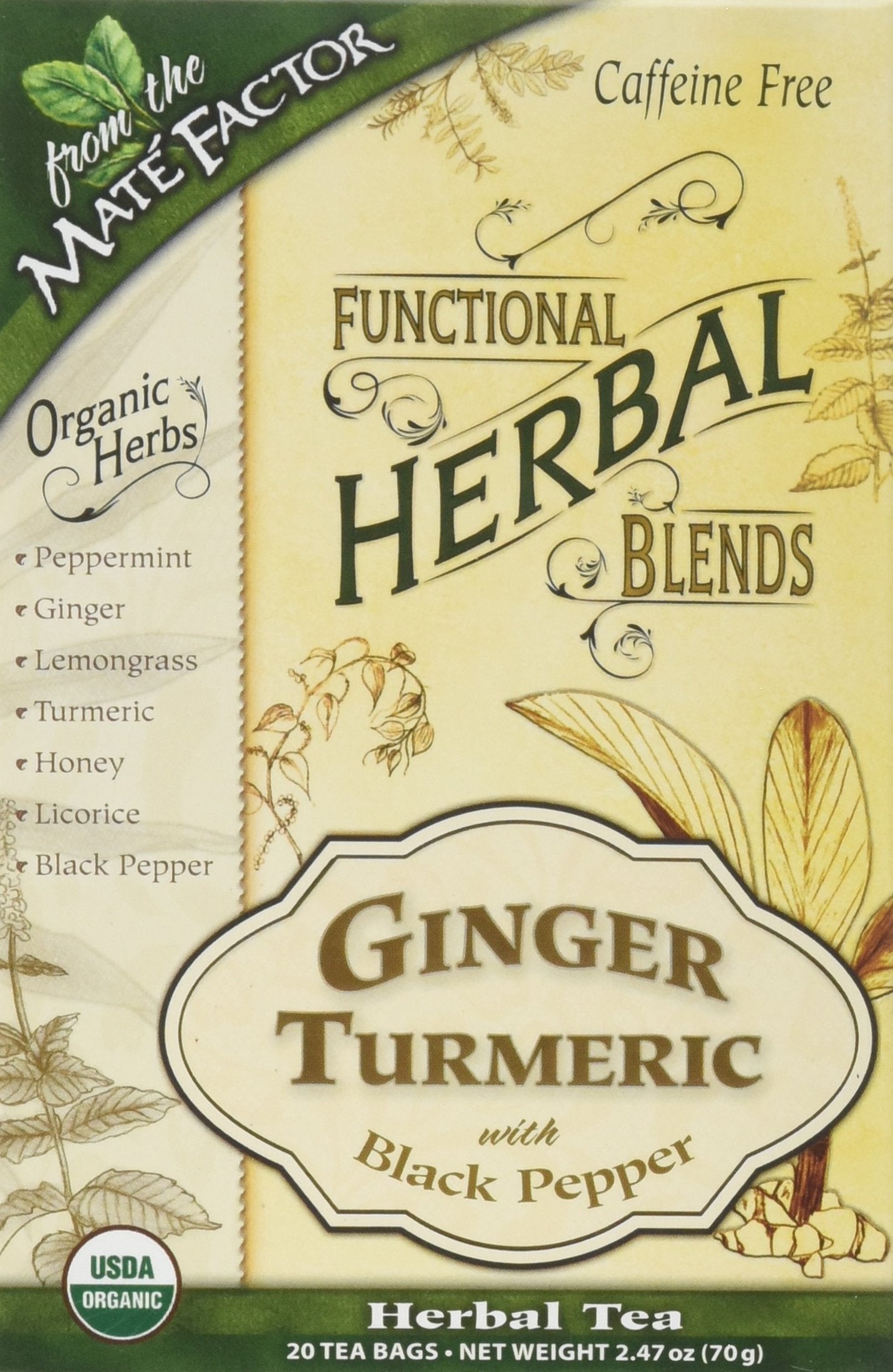ginger turmeric tea bags for health