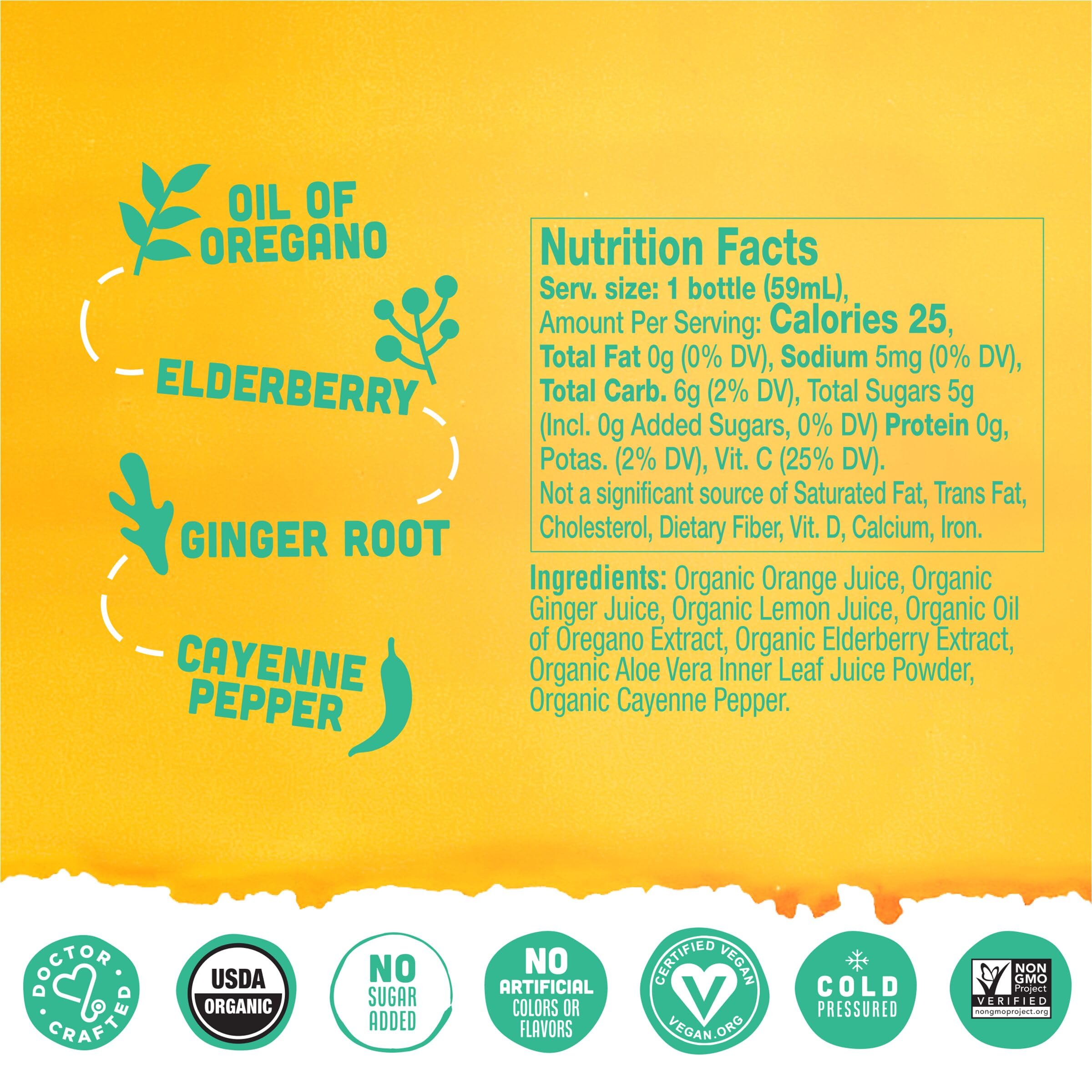 Ginger wellness shot for vitality