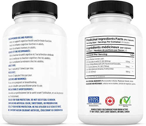 Ginkgo and Lion’s Mane capsules for focus