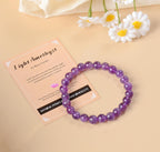 ginkgo biloba amethyst energy bracelet