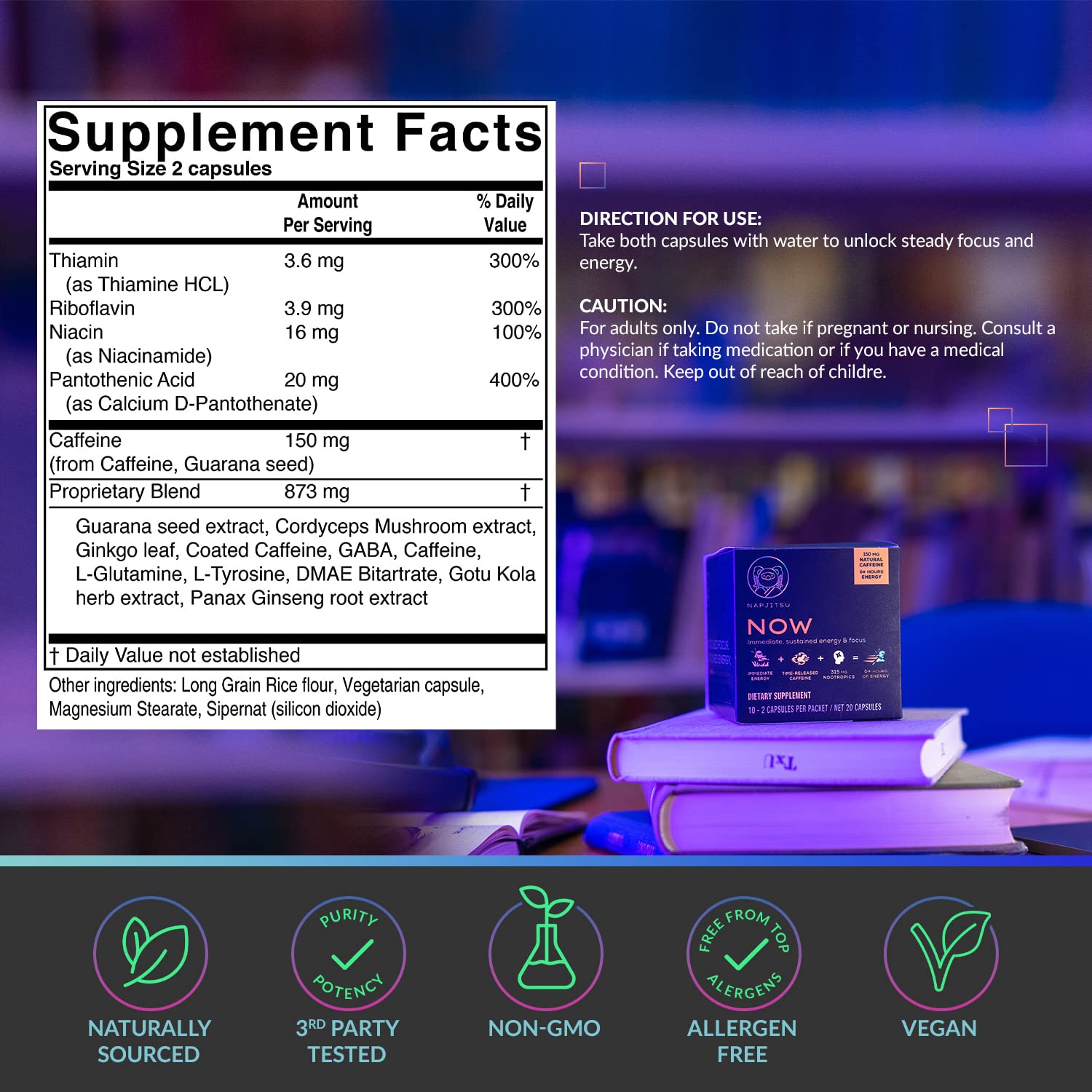 ginkgo biloba and caffeine energy boost