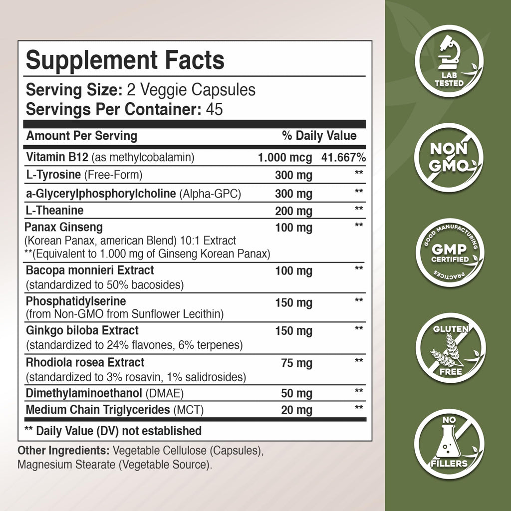 ginkgo biloba and energy boosting ingredients