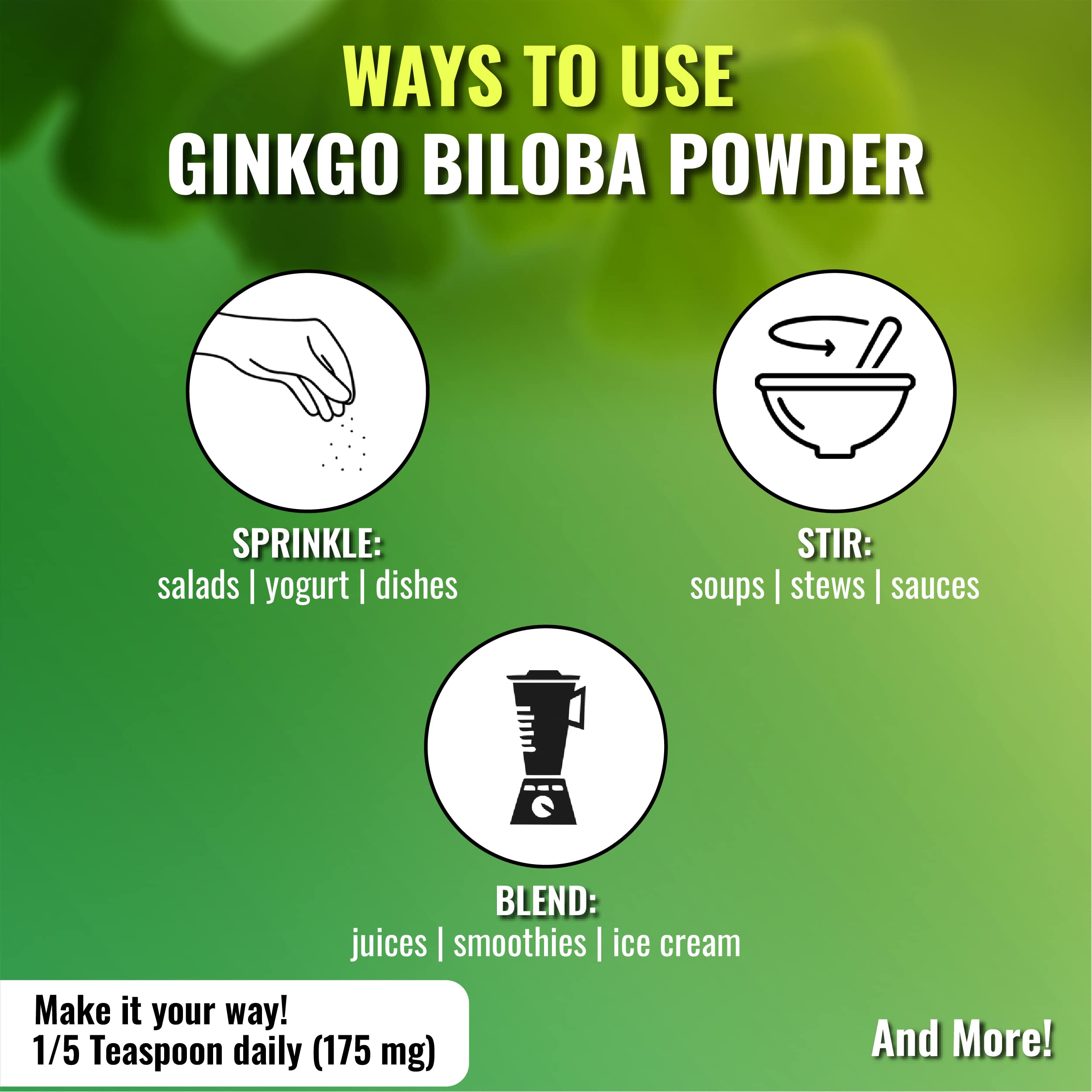 ginkgo biloba and panax ginseng blend