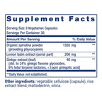 Ginkgo Biloba and spirulina blend