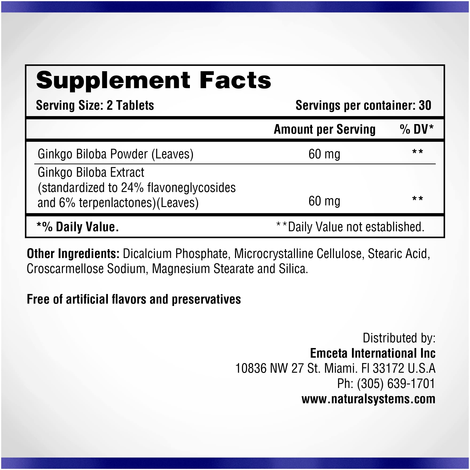 ginkgo biloba benefits for concentration