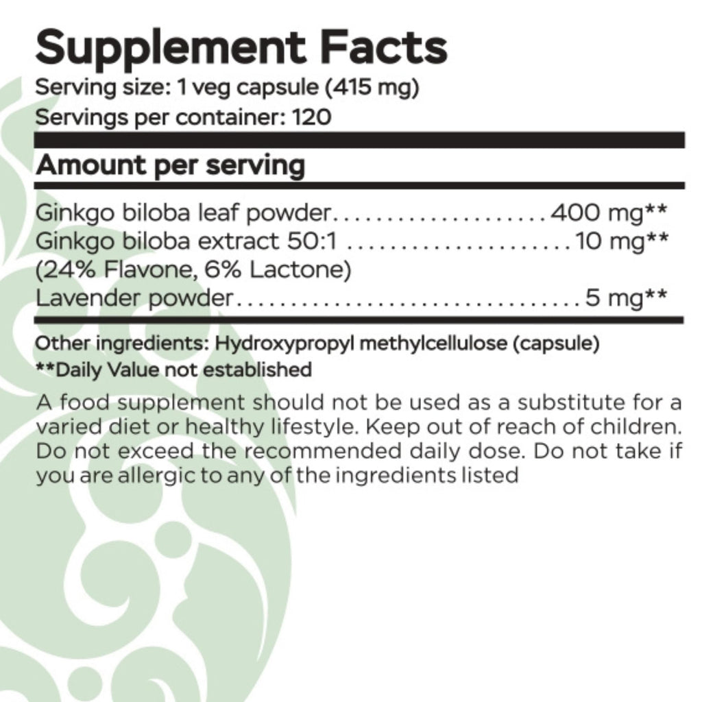 ginkgo biloba benefits for focus