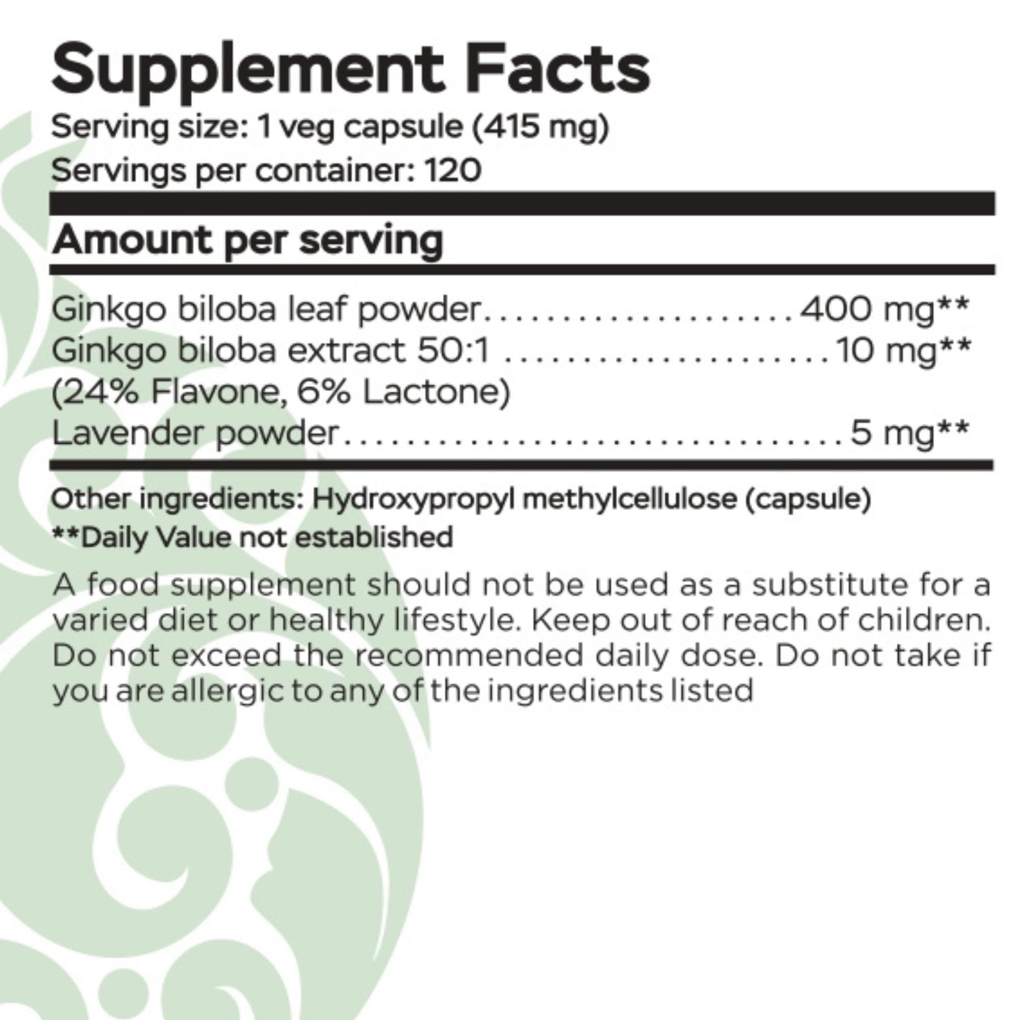 ginkgo biloba benefits for focus