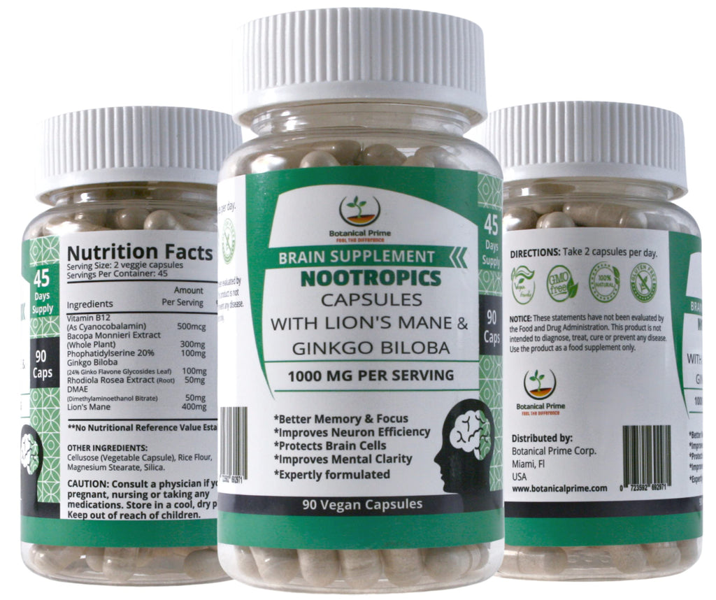 ginkgo biloba brain booster capsules