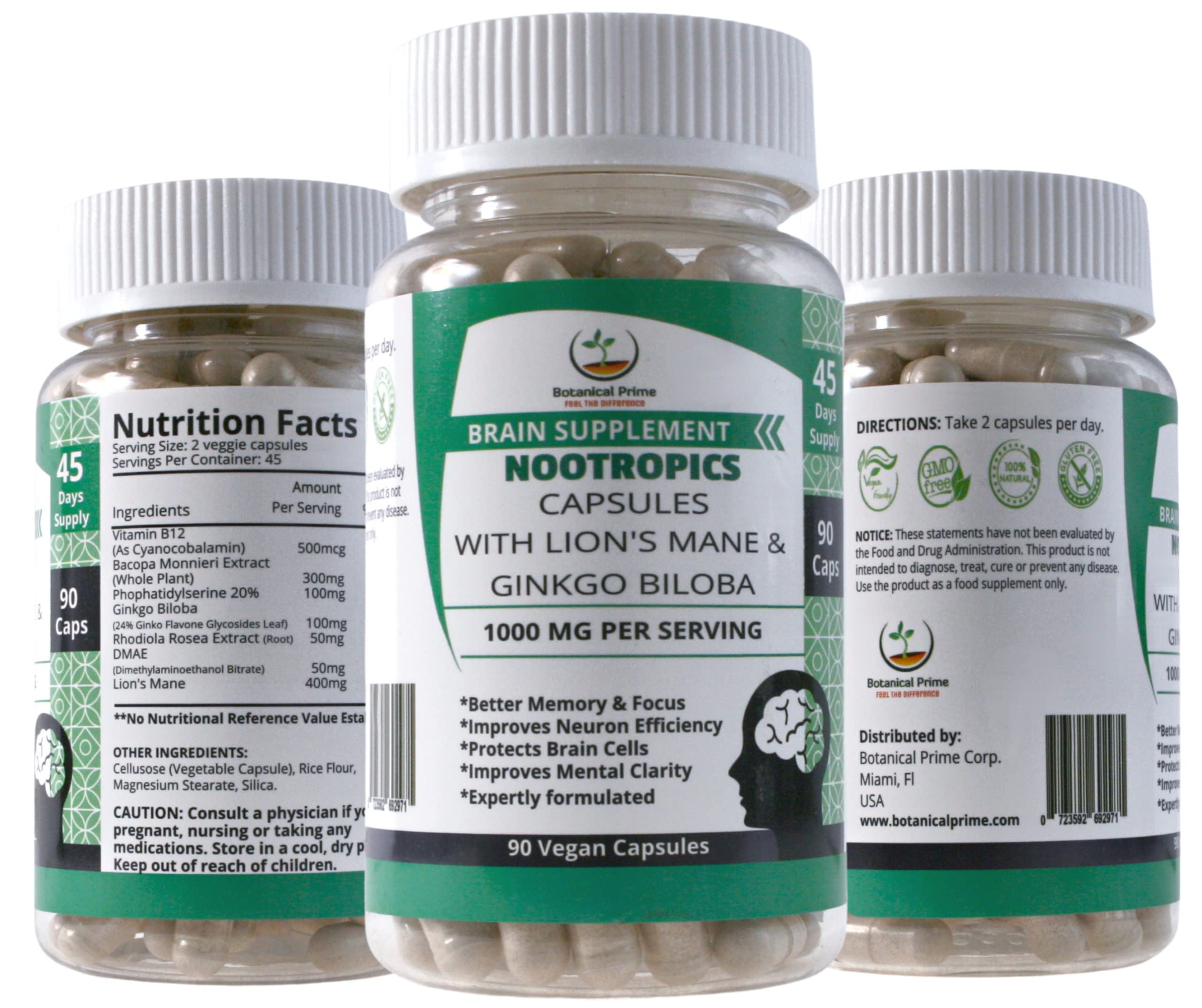 ginkgo biloba brain booster capsules