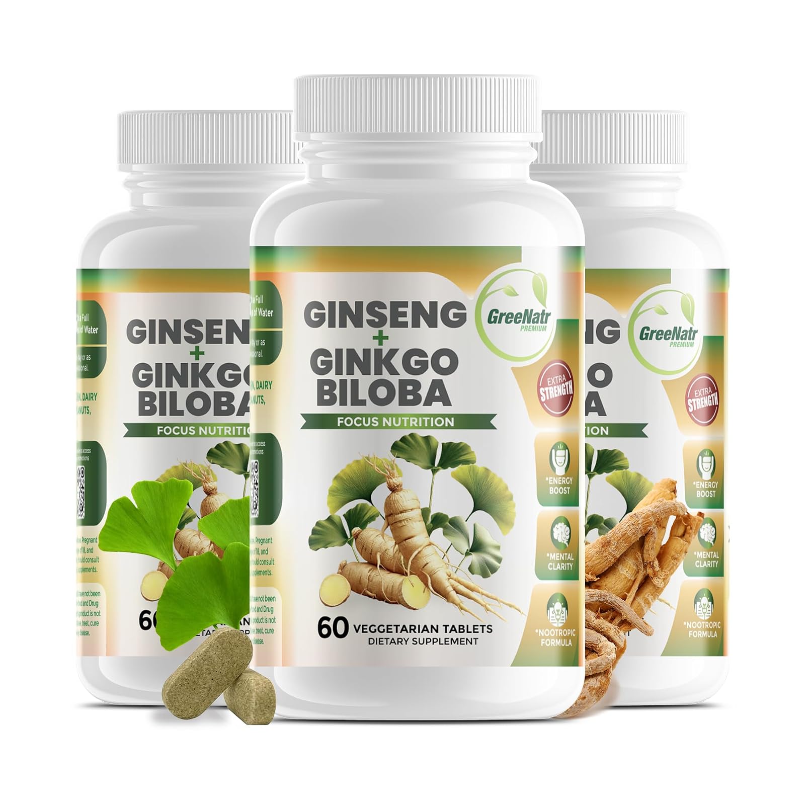 ginkgo biloba brain supplement capsules