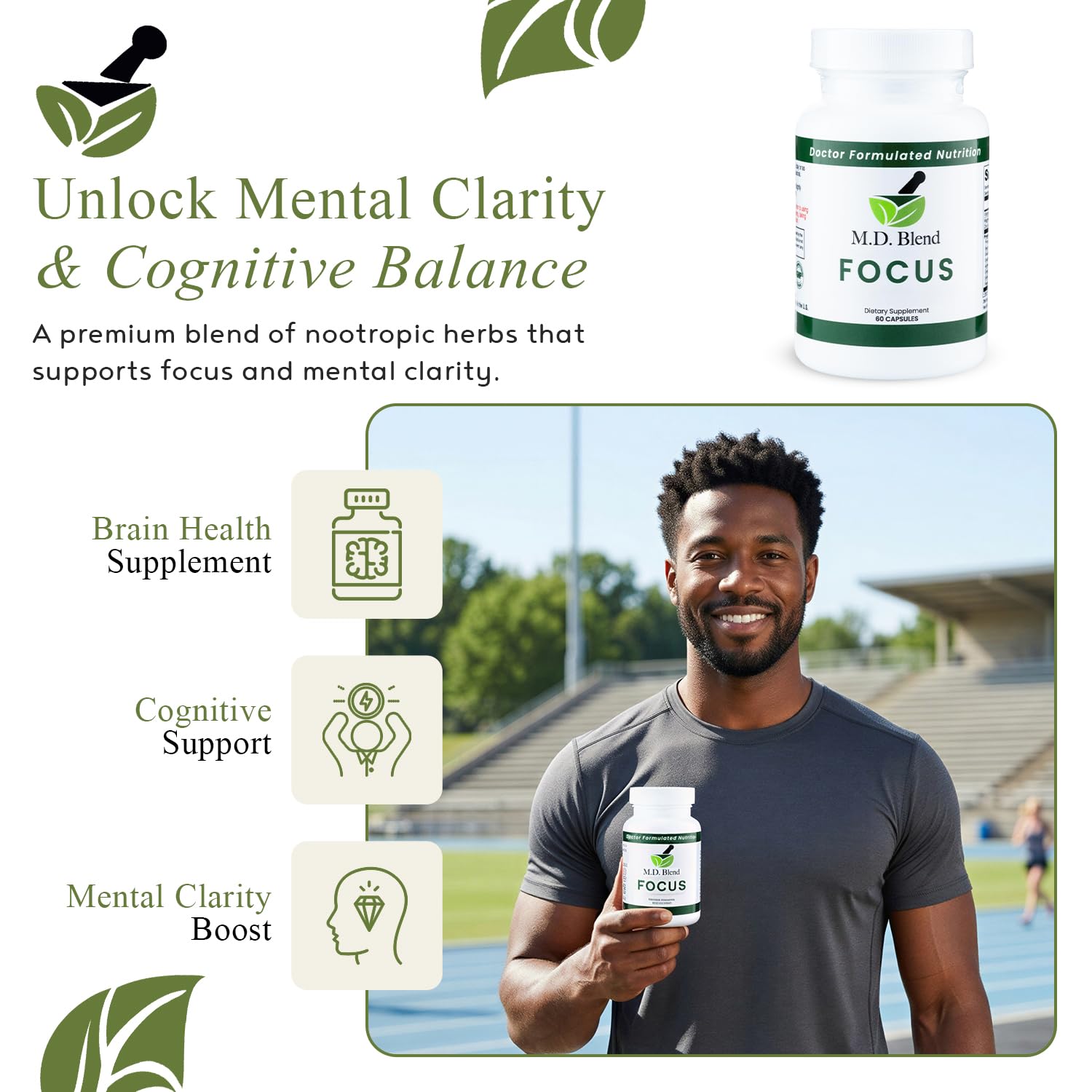 Ginkgo Biloba capsules for cognitive support