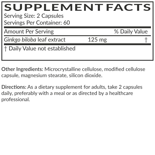 ginkgo biloba capsules for daily health