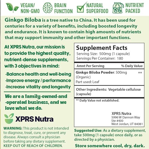 ginkgo biloba capsules for daily wellness