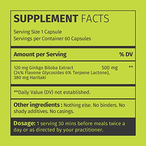 ginkgo biloba capsules for enhanced memory