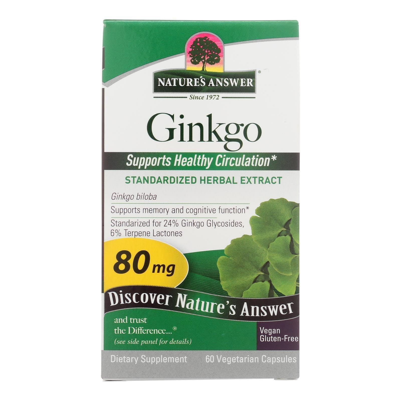 ginkgo biloba capsules for memory