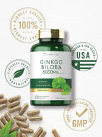 Ginkgo biloba capsules for mental clarity