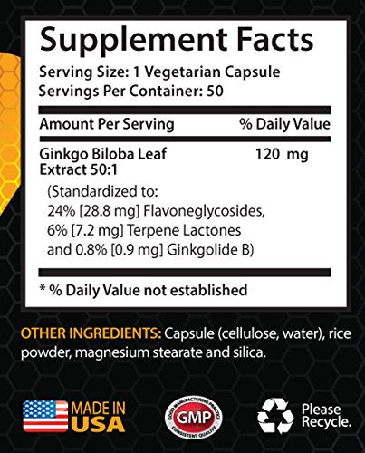 ginkgo biloba capsules for mental clarity
