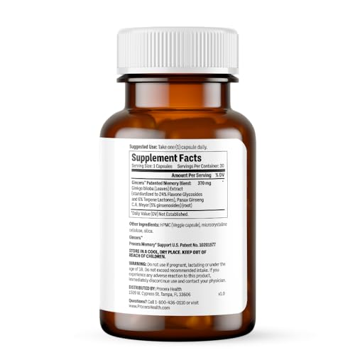 Ginkgo Biloba capsules for mental clarity