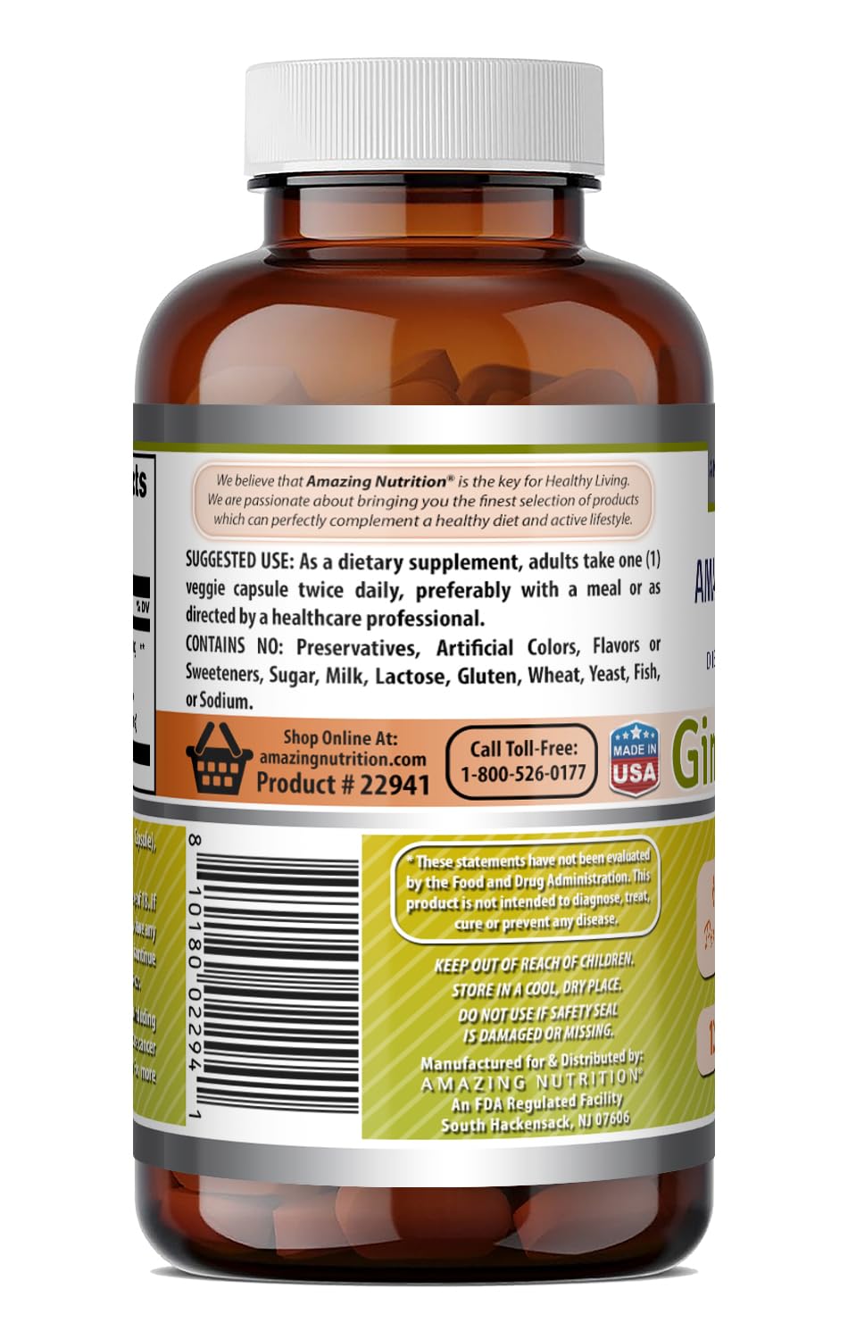 ginkgo biloba capsules made in Canada