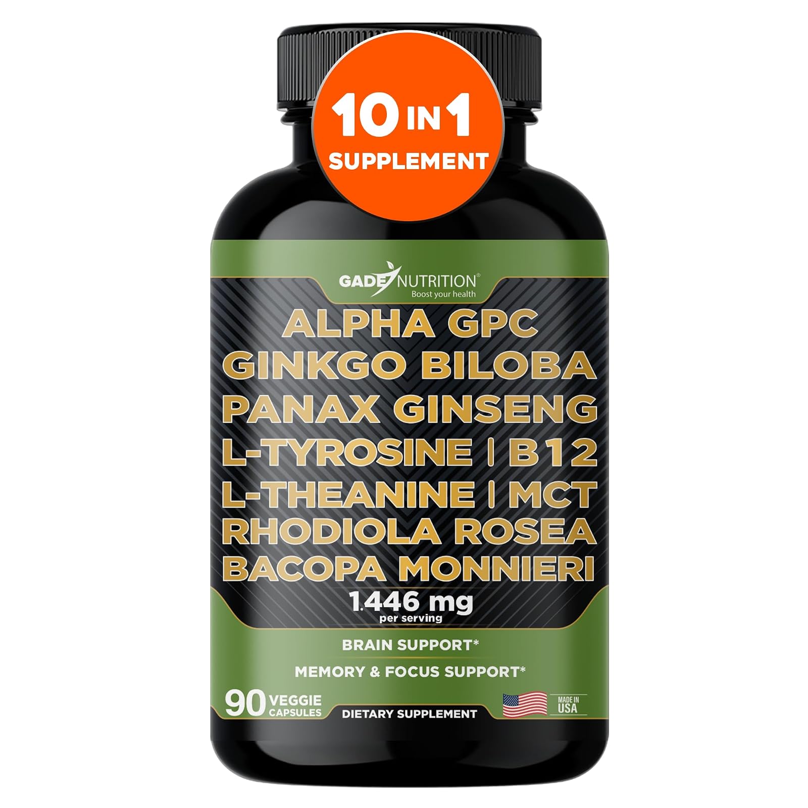 ginkgo biloba cognitive support capsules