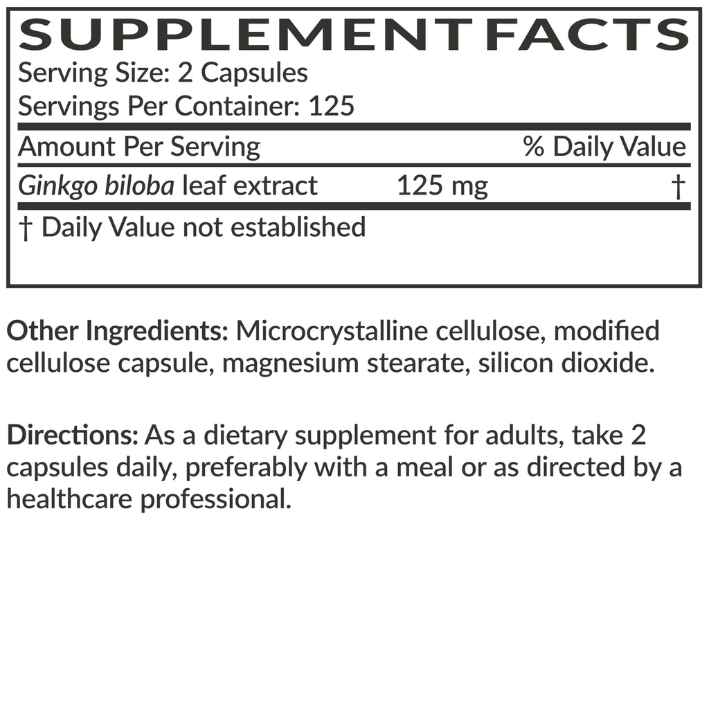 ginkgo biloba contraindications to consider