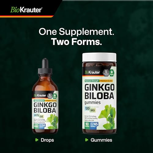 ginkgo biloba drops for enhanced alertness