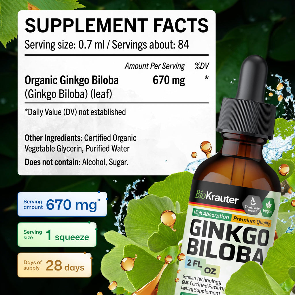 ginkgo biloba drops for improved concentration
