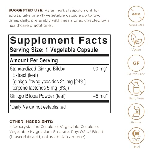 Ginkgo Biloba extract for cognitive support