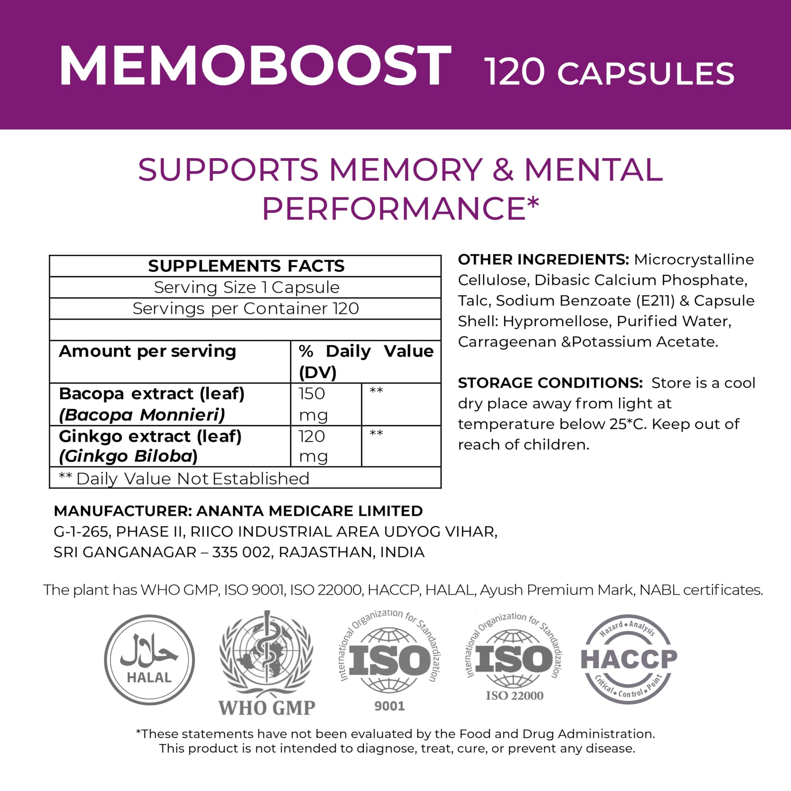 ginkgo biloba extract for memory boost