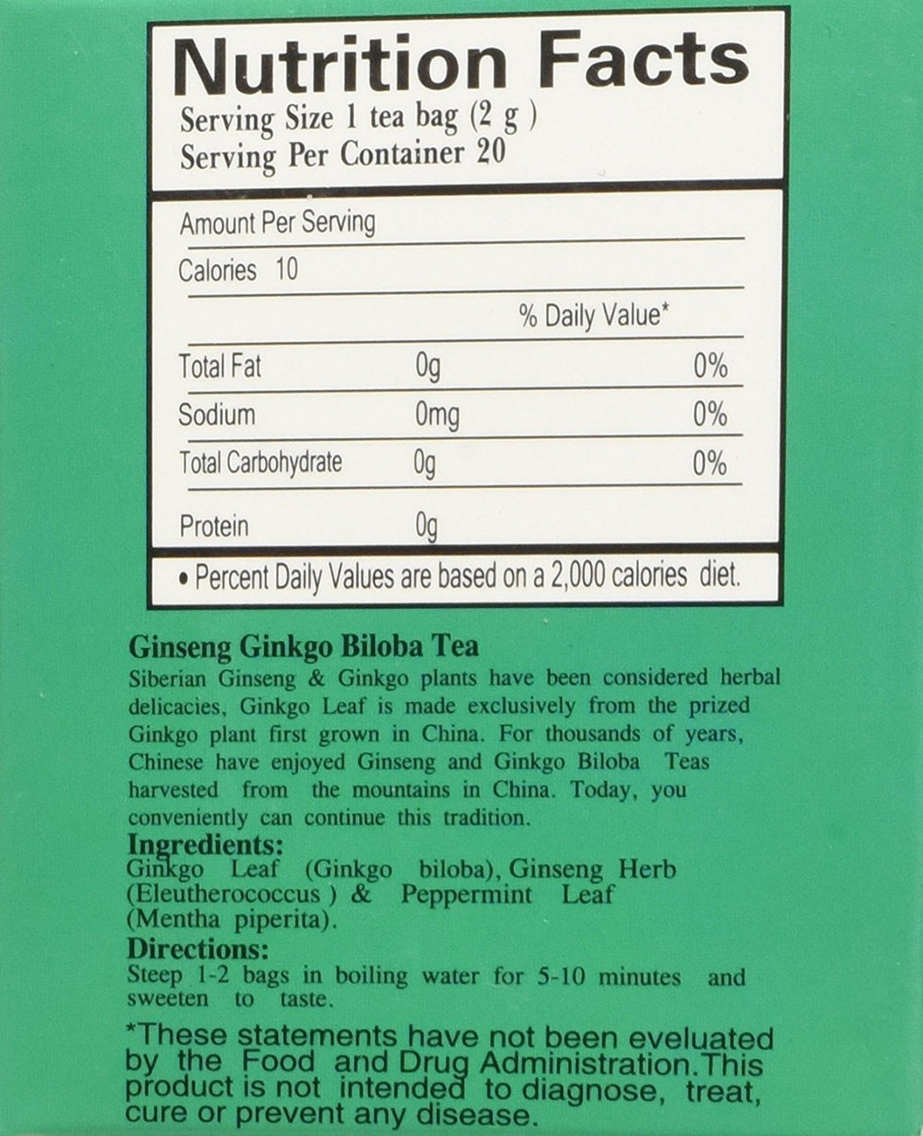 Ginkgo biloba extract for mental clarity