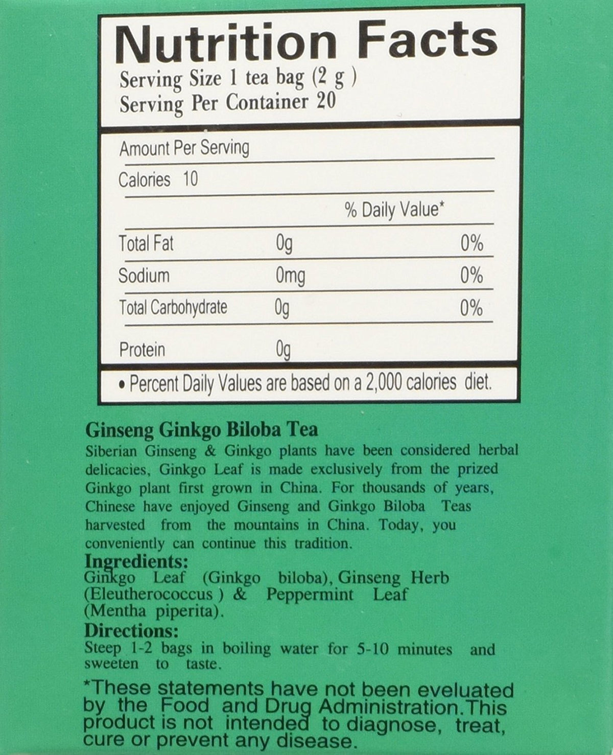 Ginkgo biloba extract for mental clarity