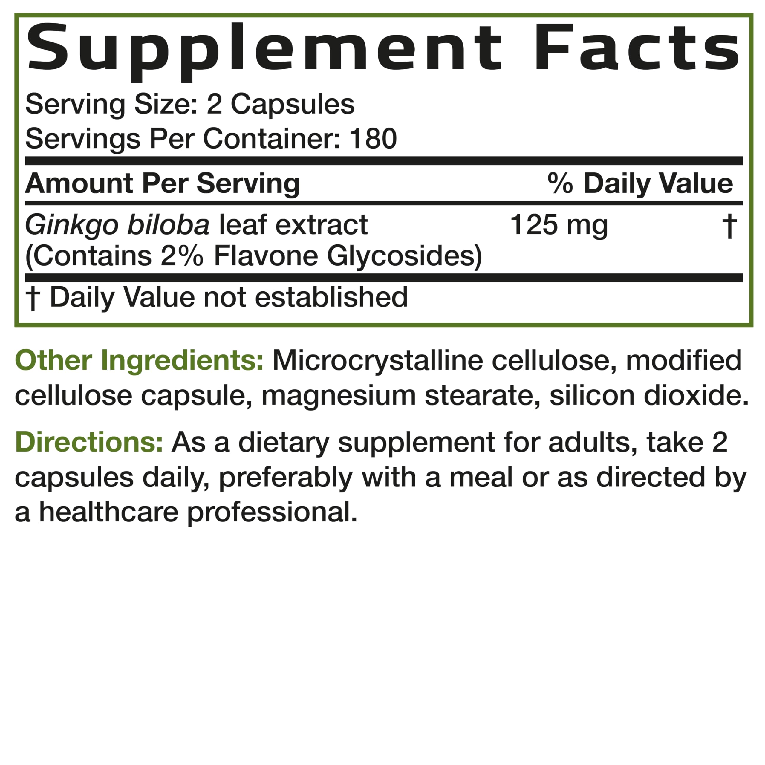 Ginkgo biloba for enhanced brain function