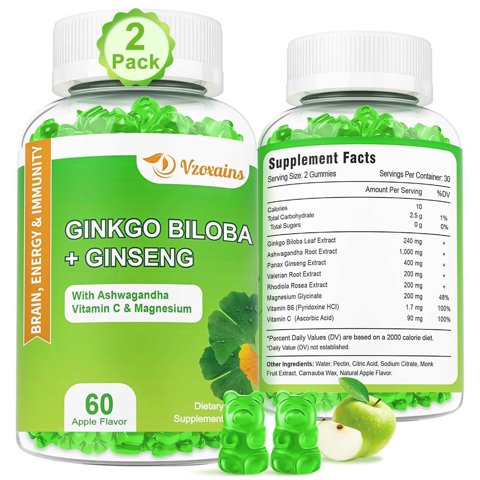 ginkgo biloba gummies for brain health