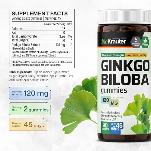 ginkgo biloba gummies for calm and relaxation