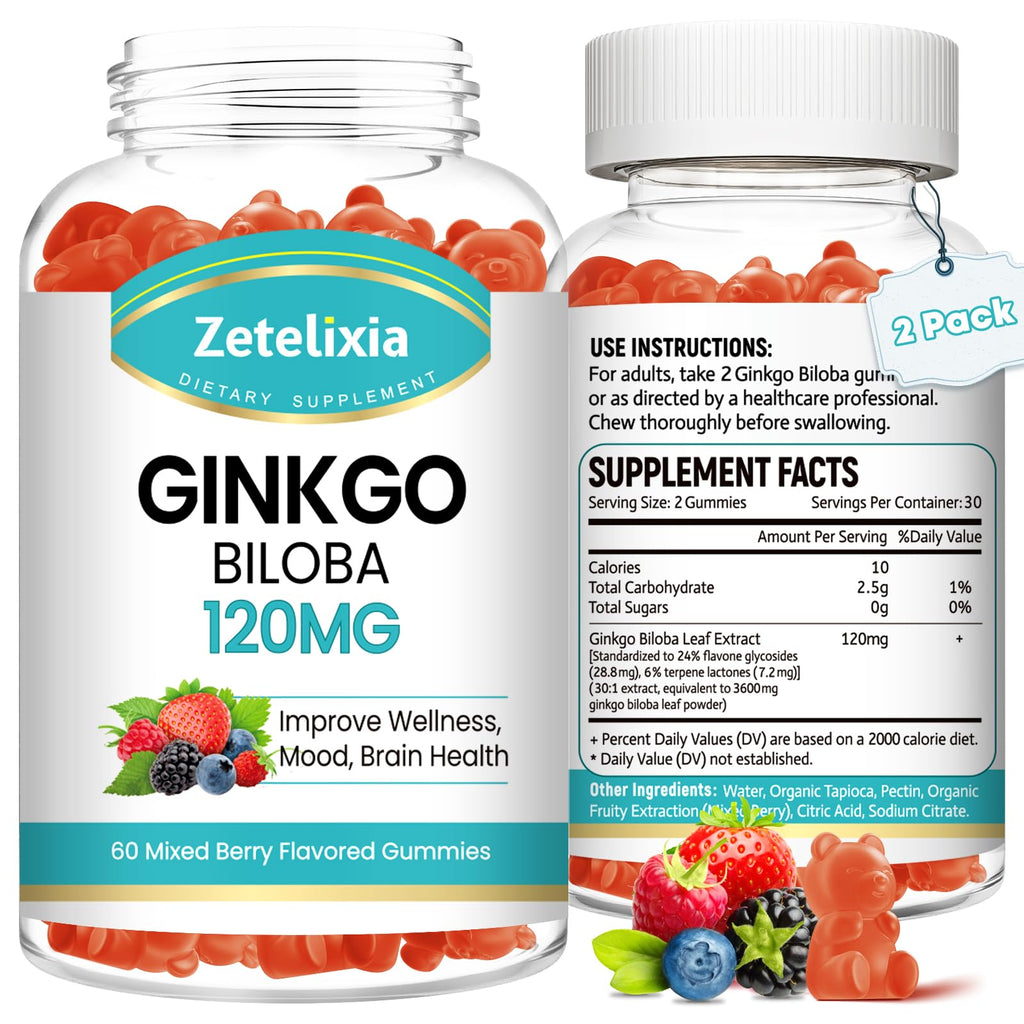ginkgo biloba gummies for memory support