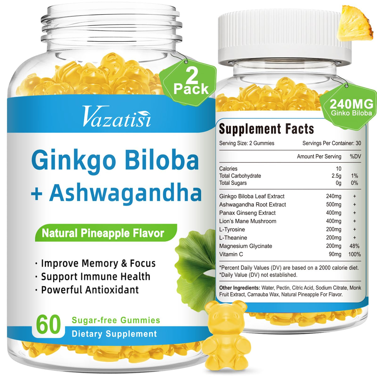 ginkgo biloba gummies for memory