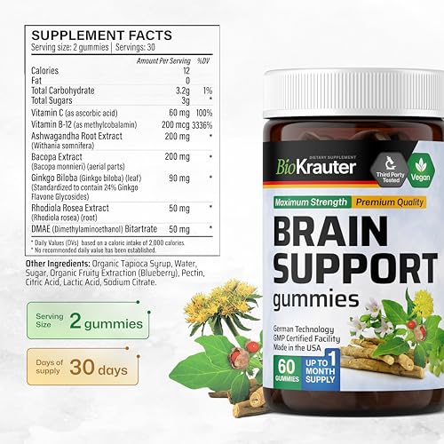 Ginkgo biloba gummies for stress relief