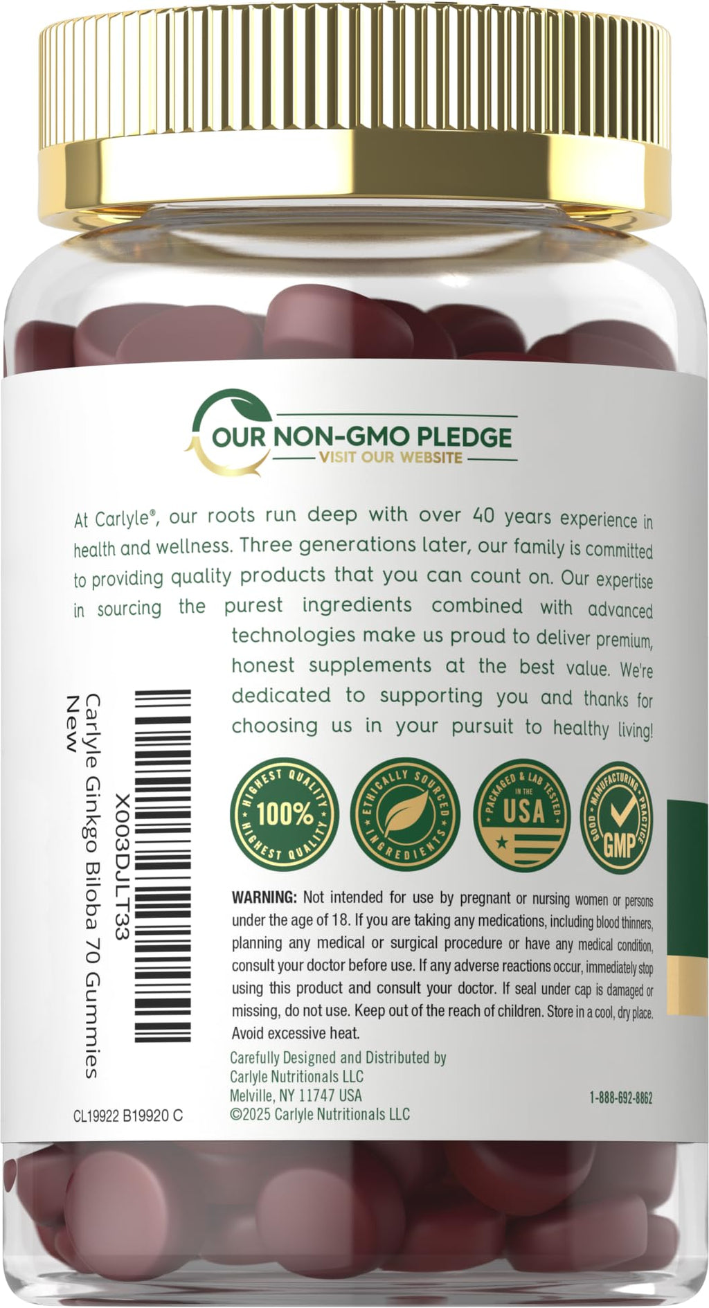 ginkgo biloba gummies for tinnitus relief