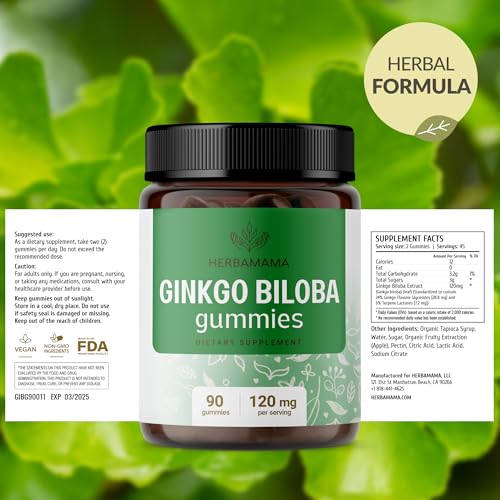 ginkgo biloba gummies with no artificial flavors