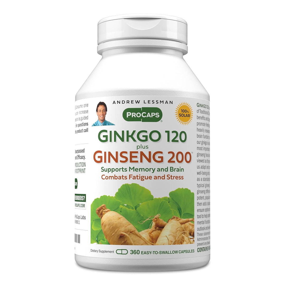 ginkgo biloba herbal supplement capsules