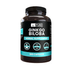 ginkgo biloba herbal supplement capsules