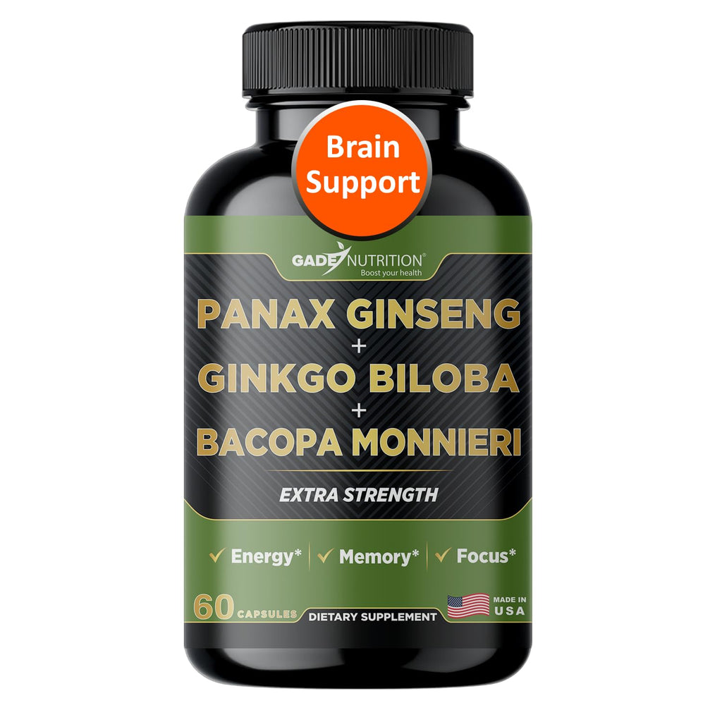 Ginkgo biloba herbal supplement capsules