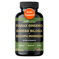 Ginkgo biloba herbal supplement capsules