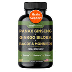 Ginkgo biloba herbal supplement capsules