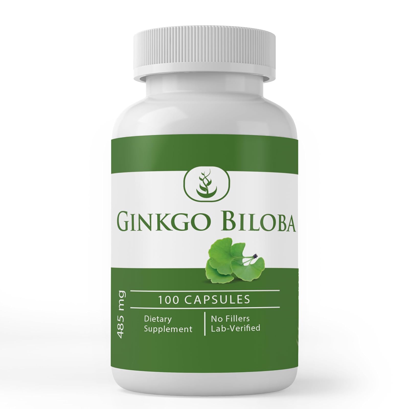 Ginkgo Biloba herbal supplement capsules