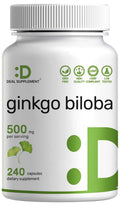 ginkgo biloba herbal supplement capsules